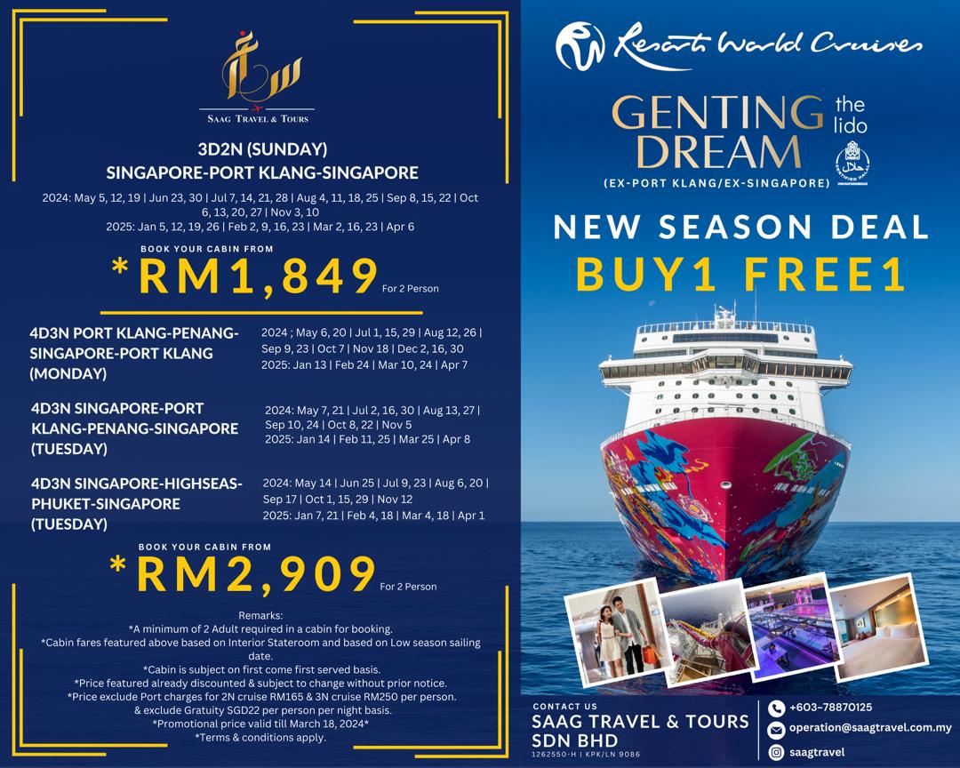 Cruise Promotions – SAAG TRAVEL
